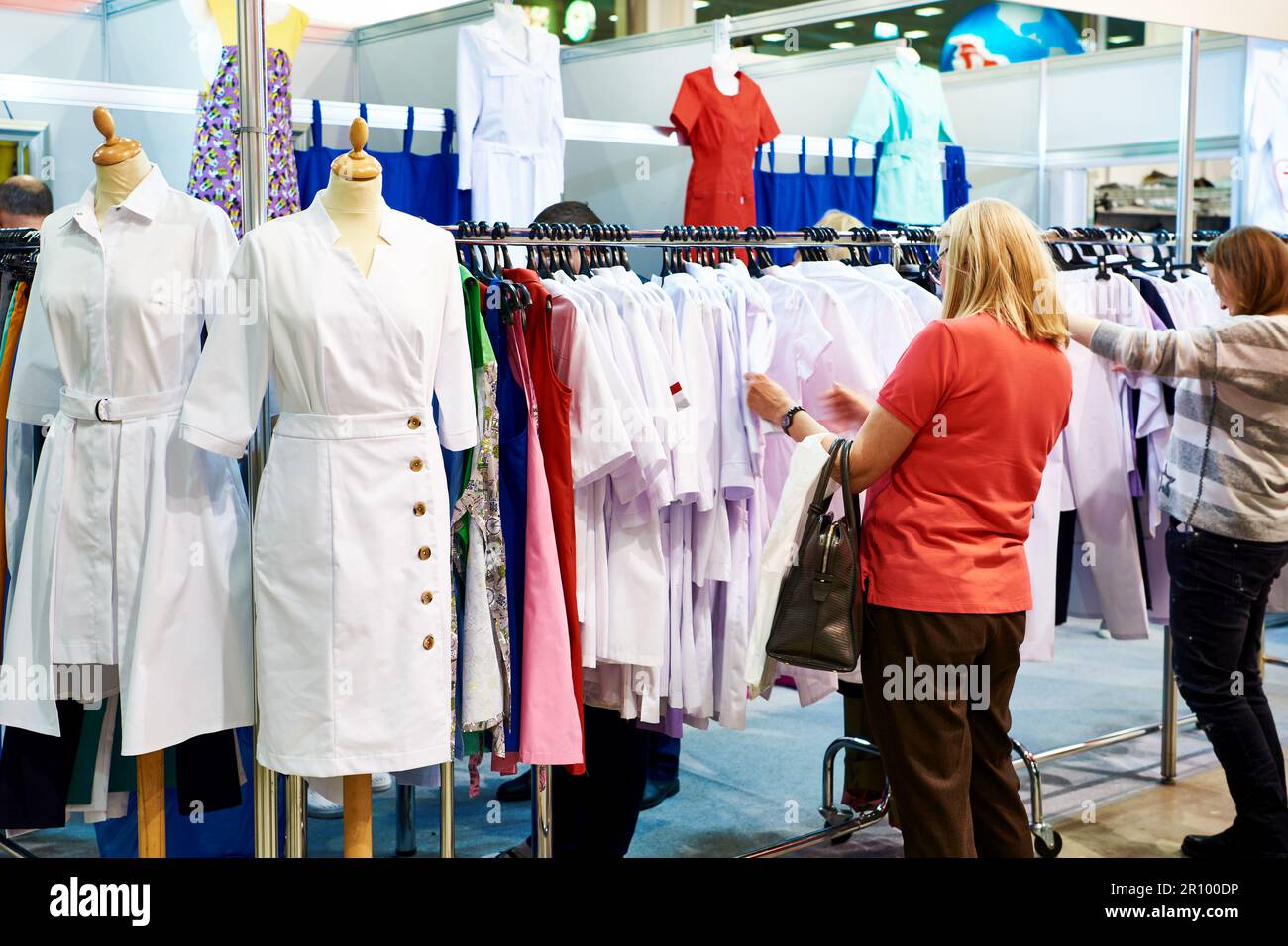 Women in the store of medical uniform for doctors Stock Photo - Alamy