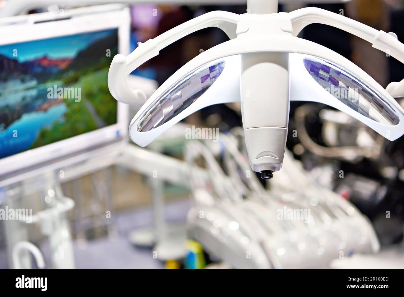 Modern medical dental office lamp Stock Photo - Alamy