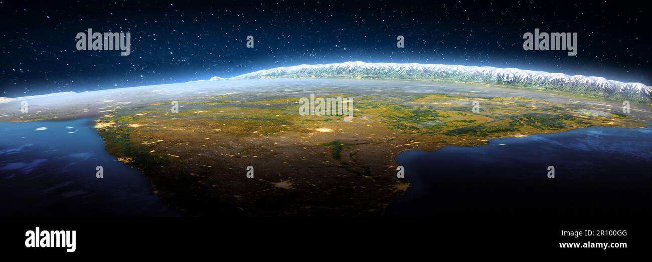 India frome space landscape. Elements of this image furnished by NASA ...