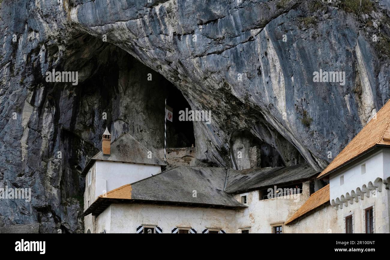 Predjama castle near the postojna cave hi-res stock photography and ...