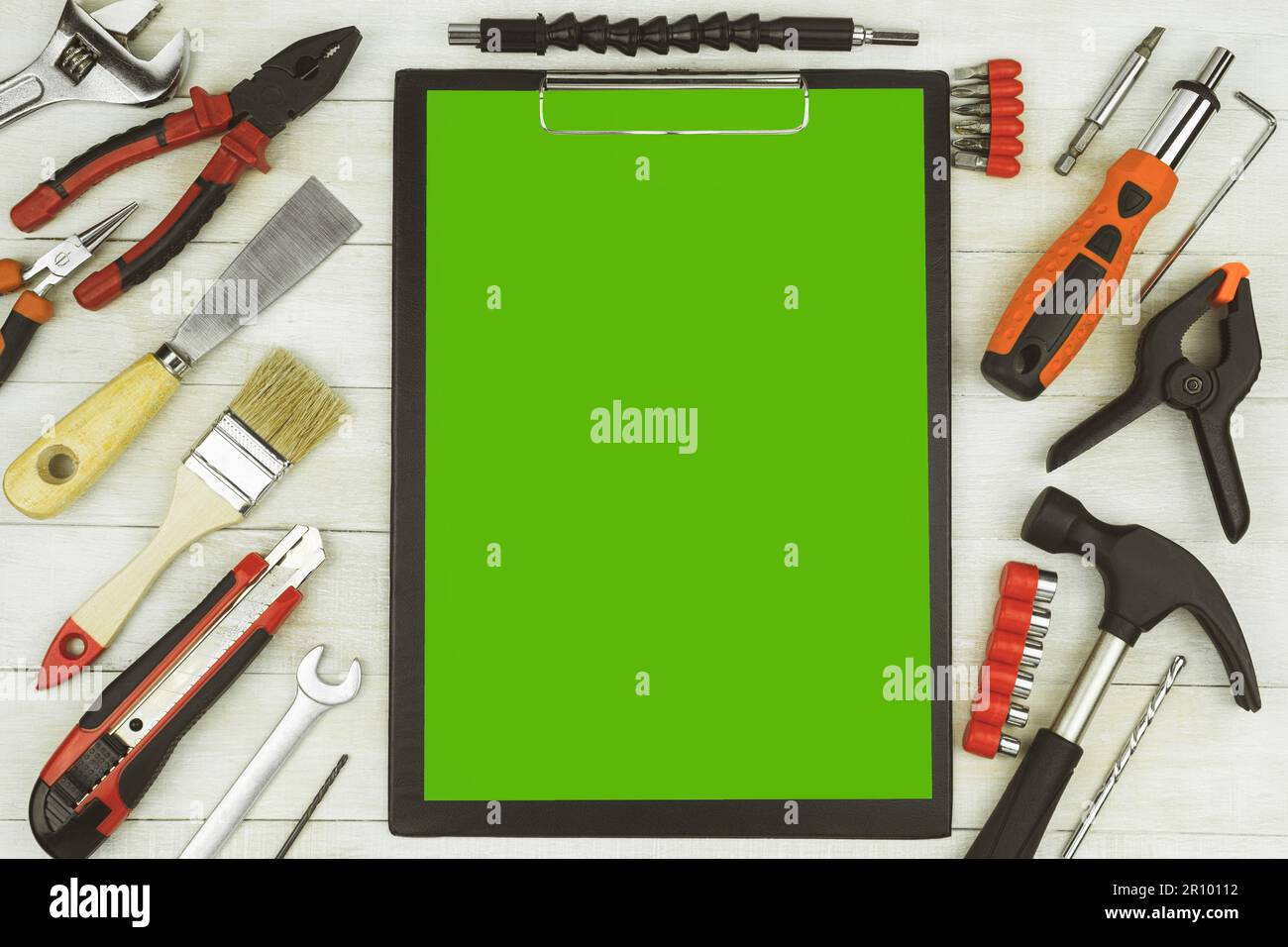 Construction equipment, layout of construction tools. Repair equipment ...