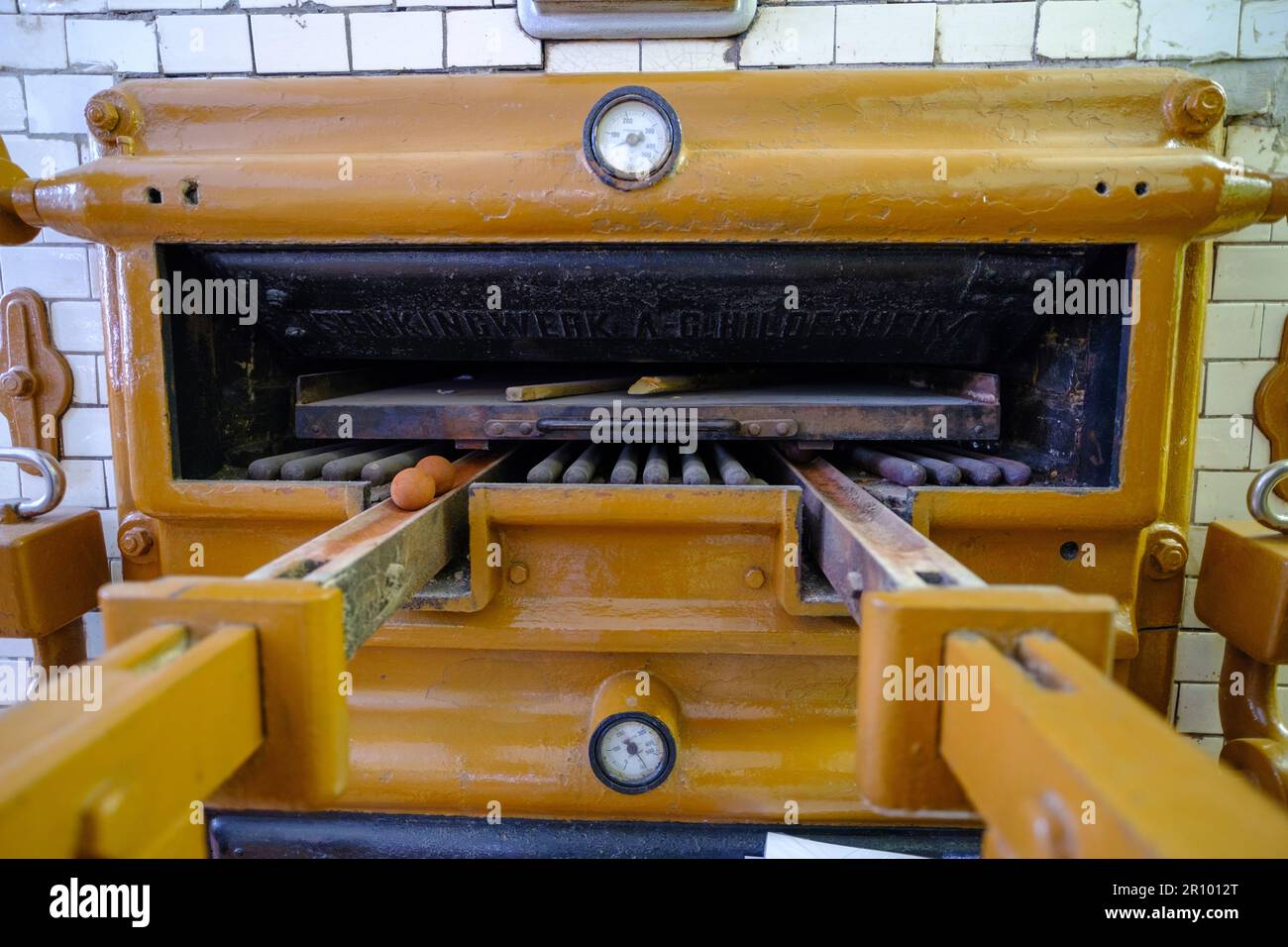 A very old oven for baking bread. For industrial use Stock Photo - Alamy