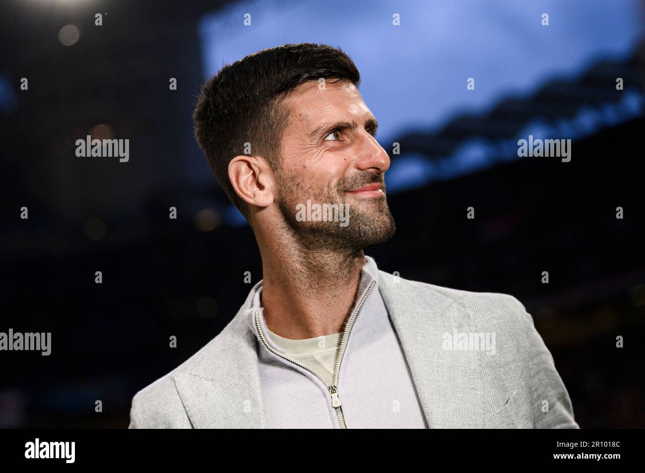 Milan, Italy. 10 May 2023. Novak Djokovic attends the UEFA Champions ...