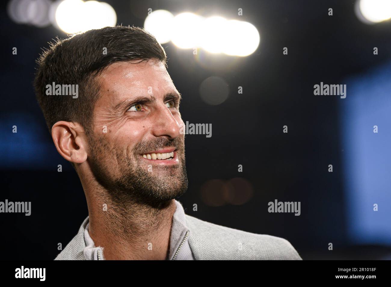 Milan, Italy. 10 May 2023. Novak Djokovic attends the UEFA Champions ...