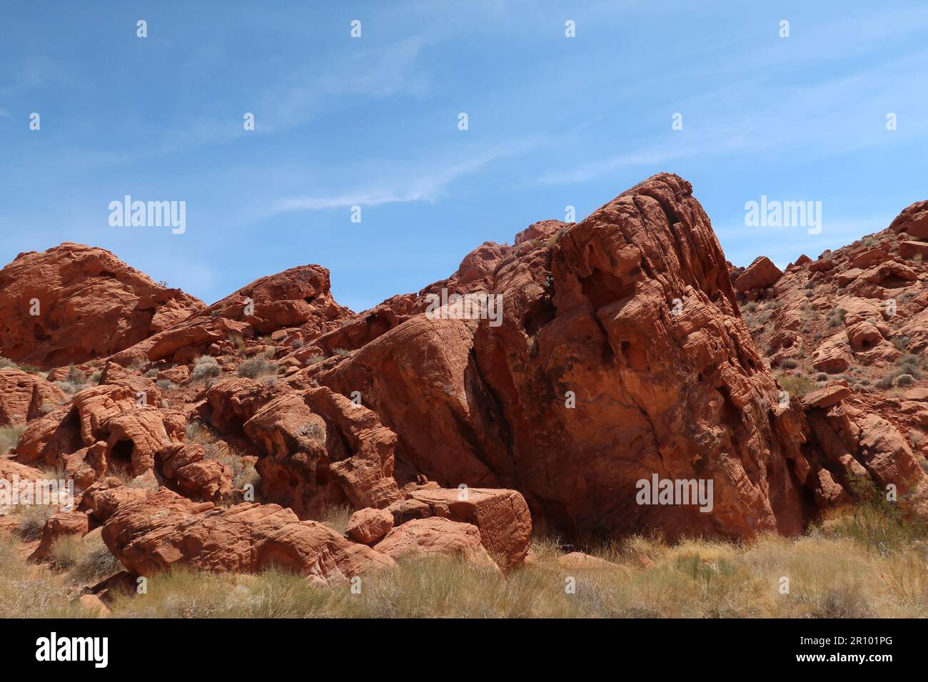 A landscape of the Valley of Fire State Park, Overton NV Stock Photo ...