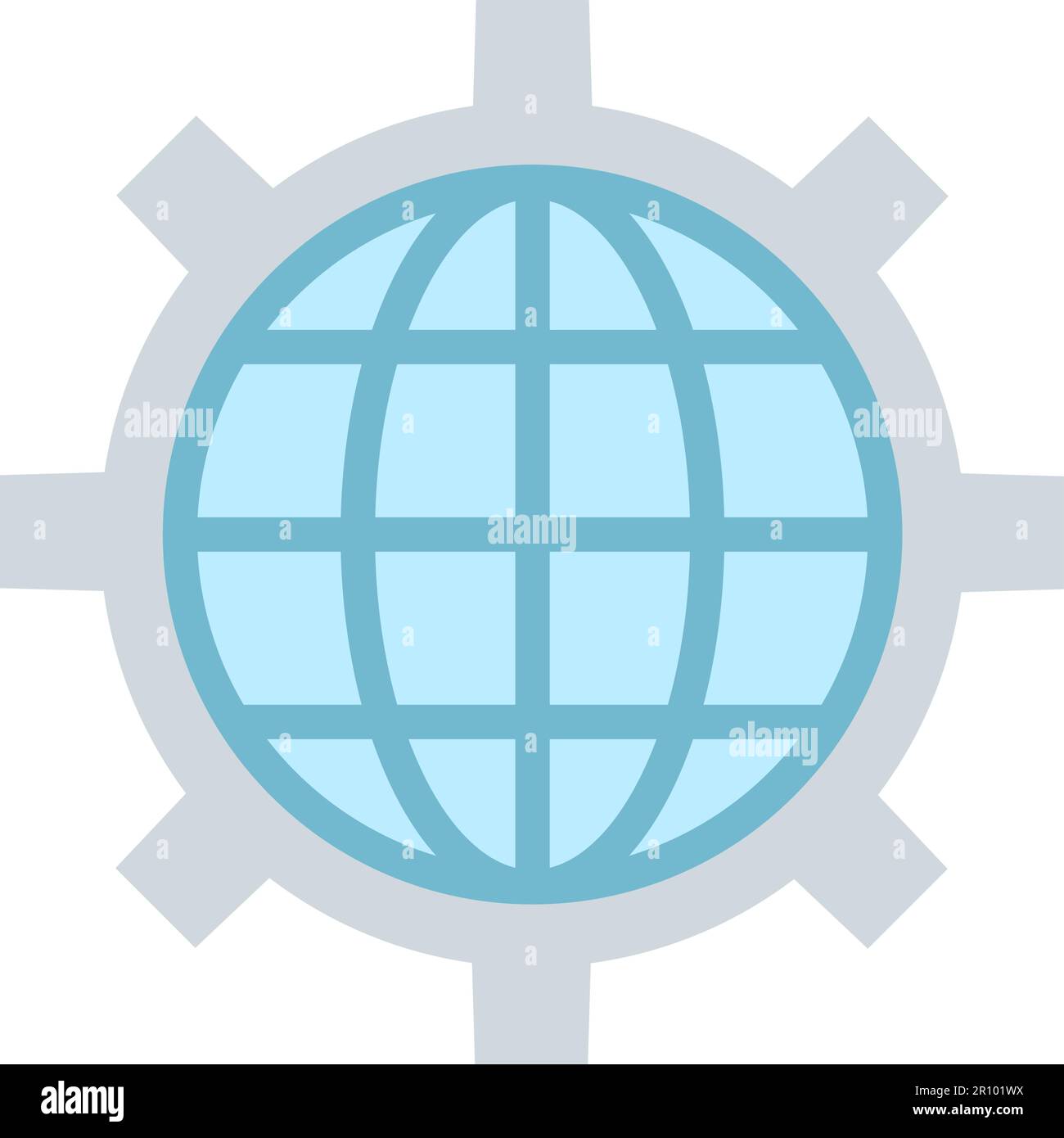 Network Settings icon vector image. Suitable for mobile apps, web apps ...