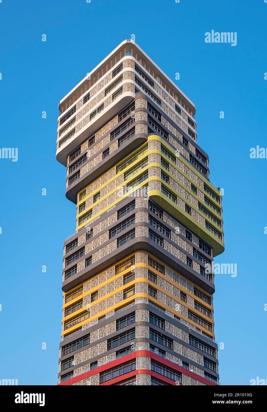 Marina Twin Tower office building, Lusail, Doha, Qatar Stock Photo - Alamy