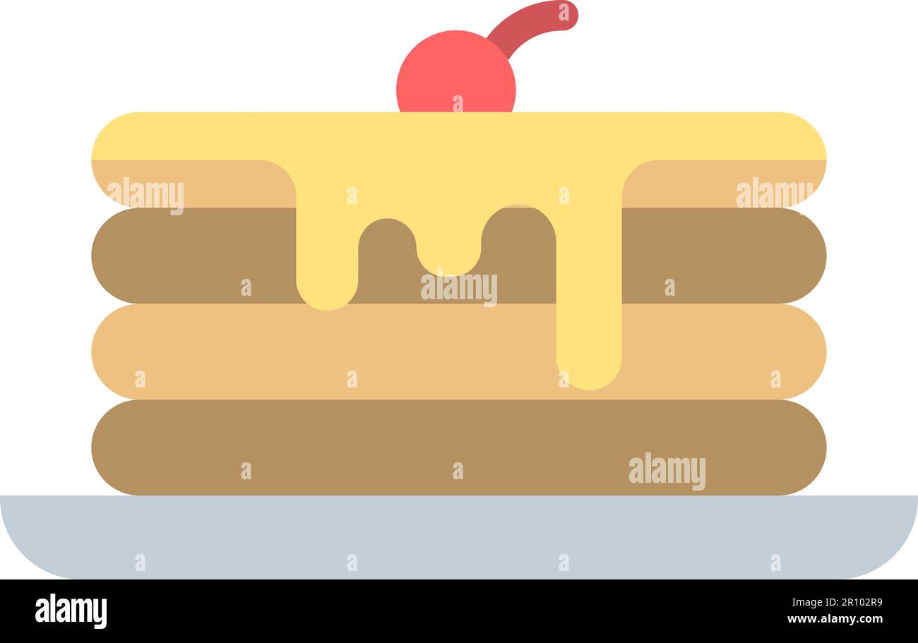 Pancakes icon vector image. Suitable for mobile apps, web apps and ...