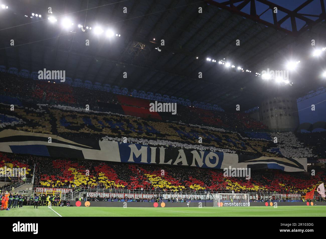 Milan, Italy. 10th May, 2023. FC Internazionale supporters during UEFA Champions League 2022/23 ...