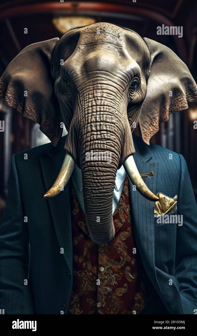 Fashion forward elephant hi-res stock photography and images - Alamy