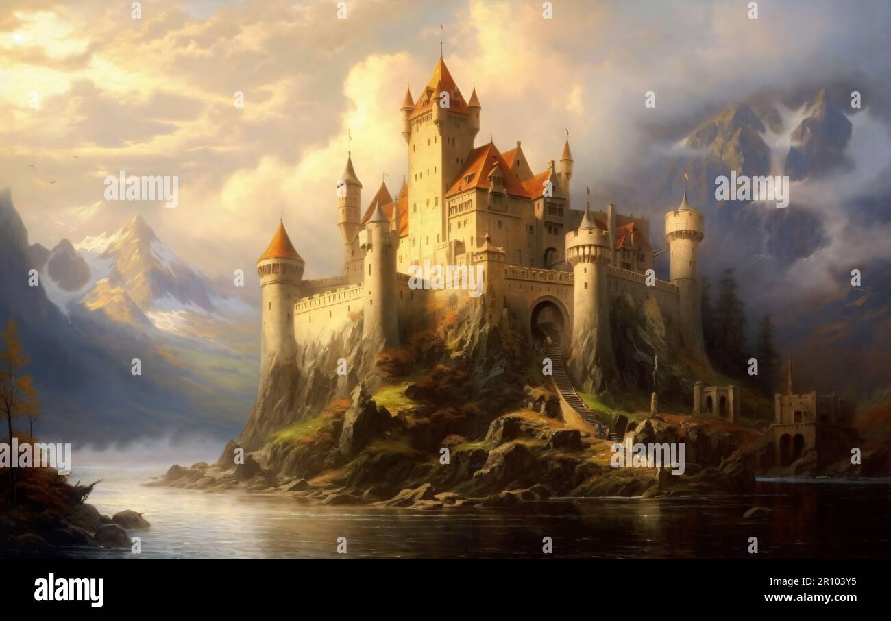 Medieval Castles Paintings