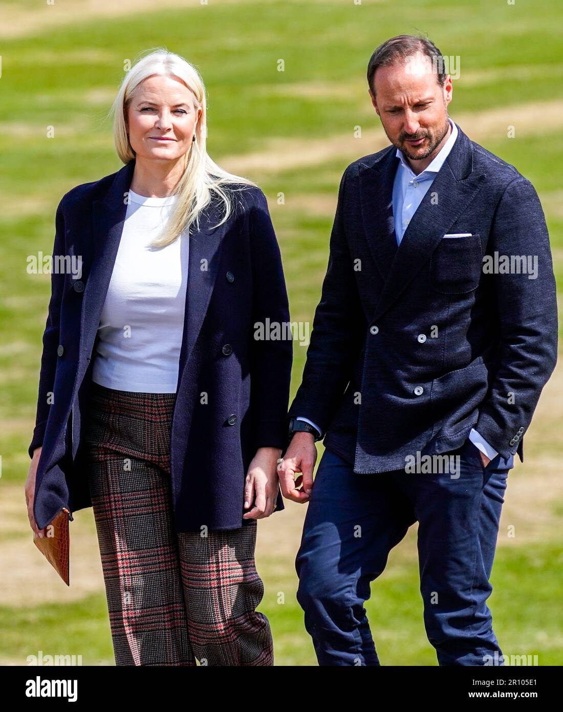 Asker 20230510.Crown Prince Haakon and Crown Princess Mette-Marit visit ...