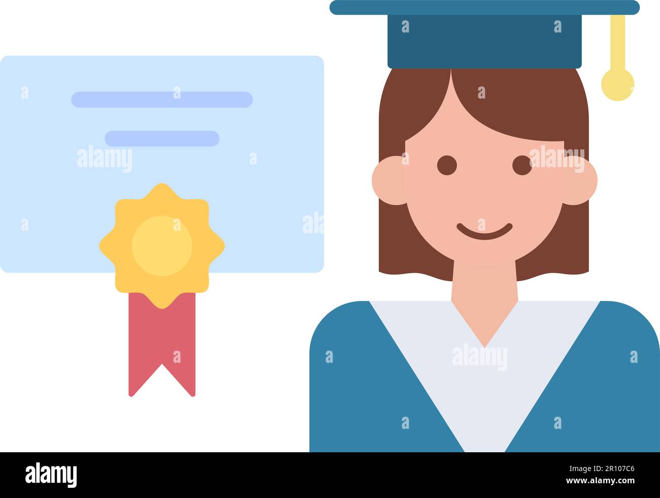 Graduation diploma receiving Stock Vector Images - Alamy