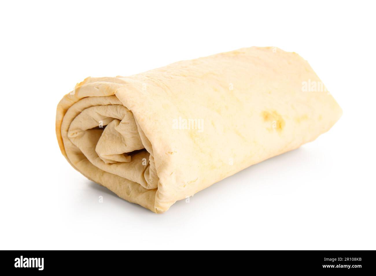 Fresh thin lavash on white background Stock Photo - Alamy