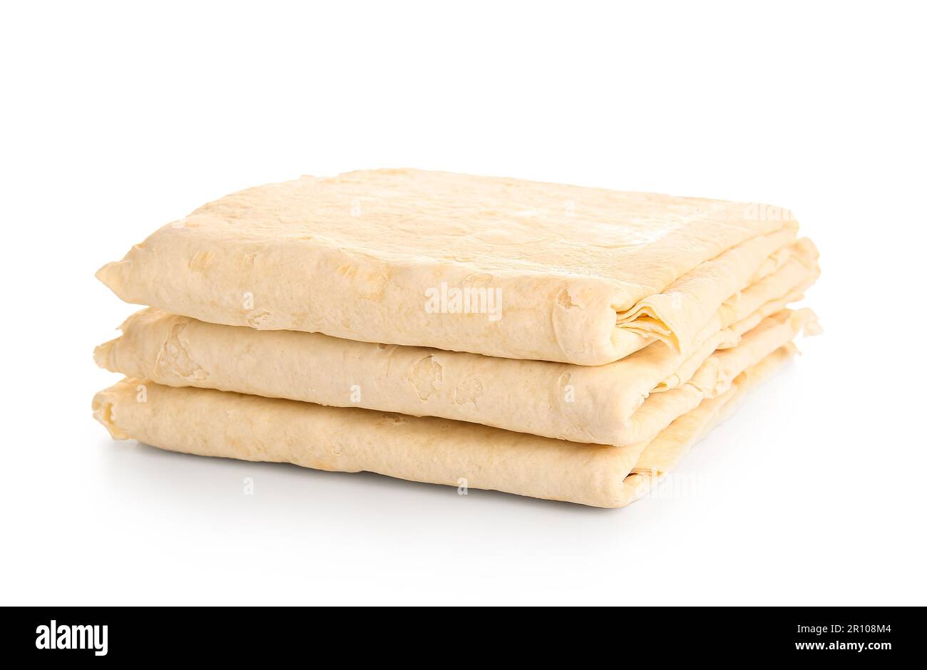Fresh thin lavash background Cut Out Stock Images & Pictures - Alamy