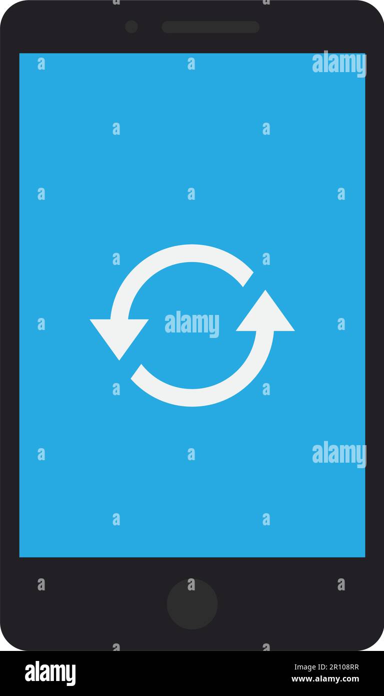 Restart Phone icon vector image. Suitable for mobile apps, web apps and ...