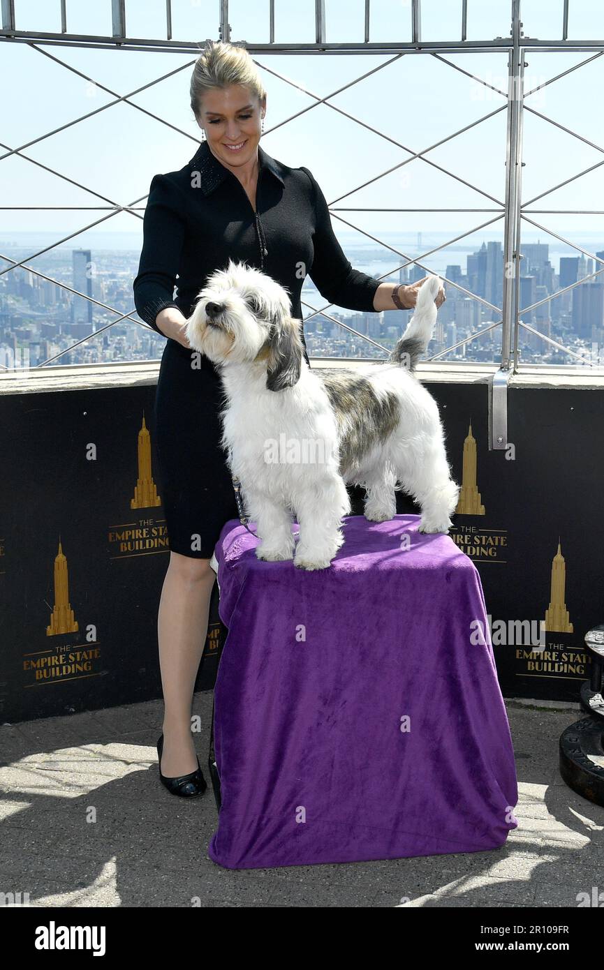 New York, USA. 10th May, 2023. With his handler Janice Hayes, ‘Buddy ...