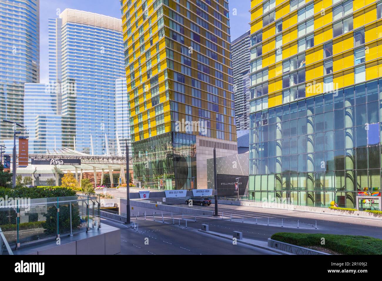 Veer Towers unique architecture in Las Vegas Stock Photo - Alamy