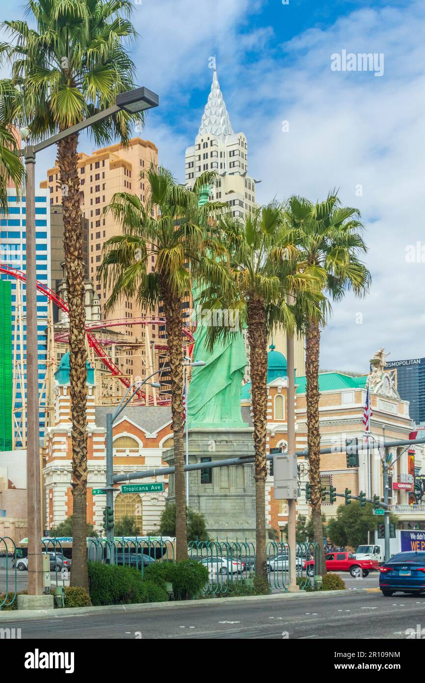 New York-New York hotel, resort and casino in Las Vegas, Nevada. Towers ...