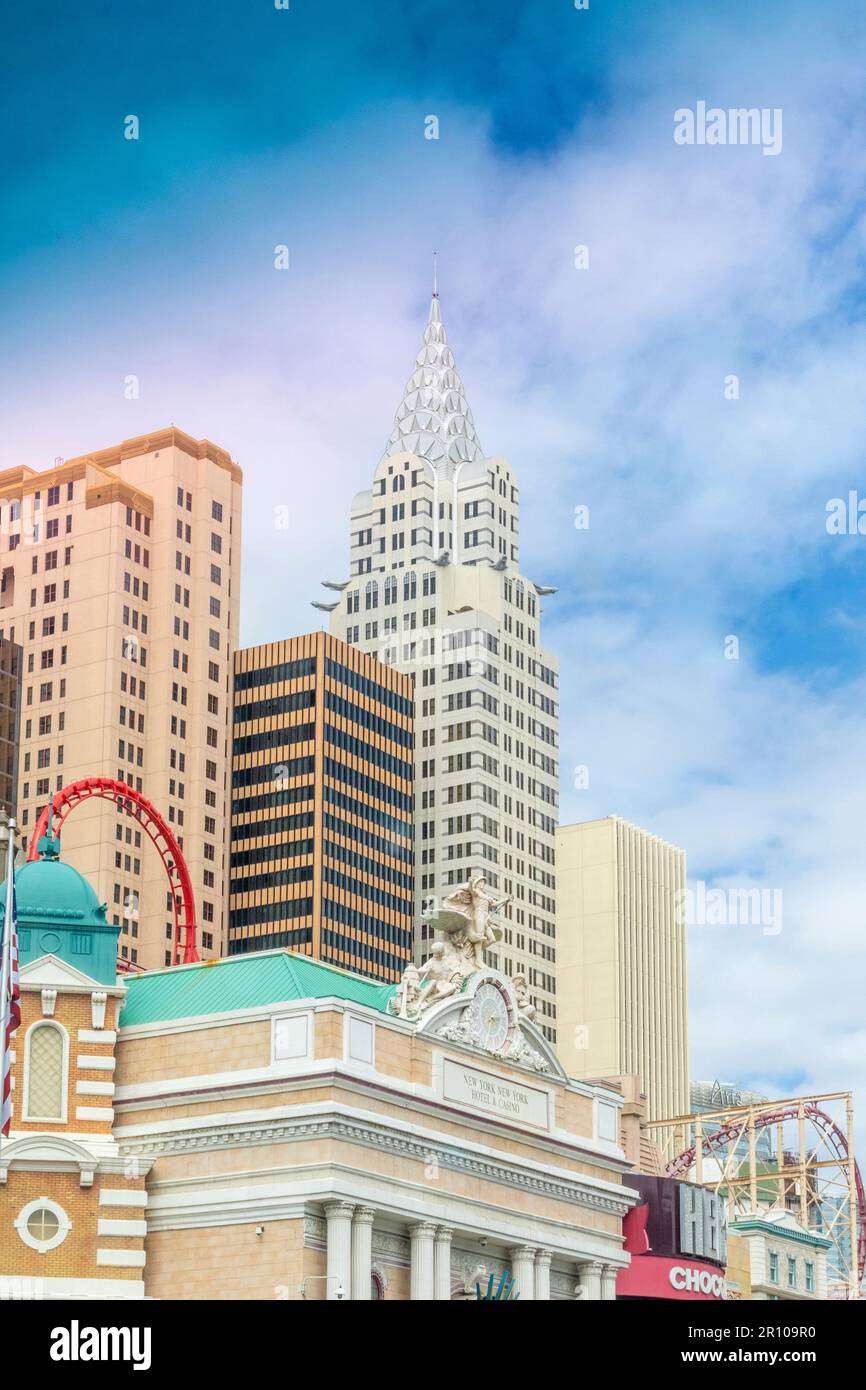 New York-New York hotel, resort and casino in Las Vegas, Nevada. Towers ...