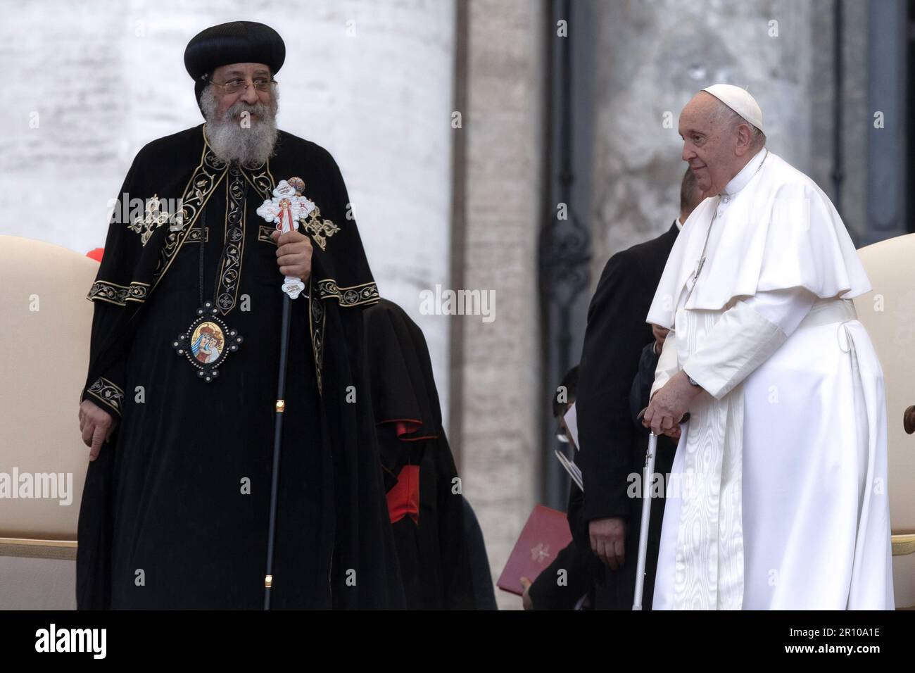 Vatican City, Vatican , 10 May 2023. Pope Francis and the Coptic ...