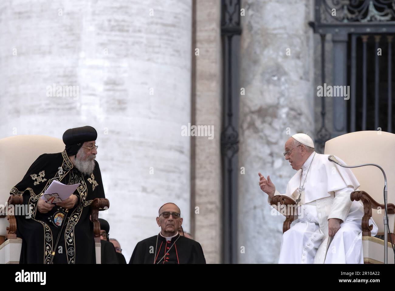 Vatican City, Vatican , 10 May 2023. Pope Francis and the Coptic ...