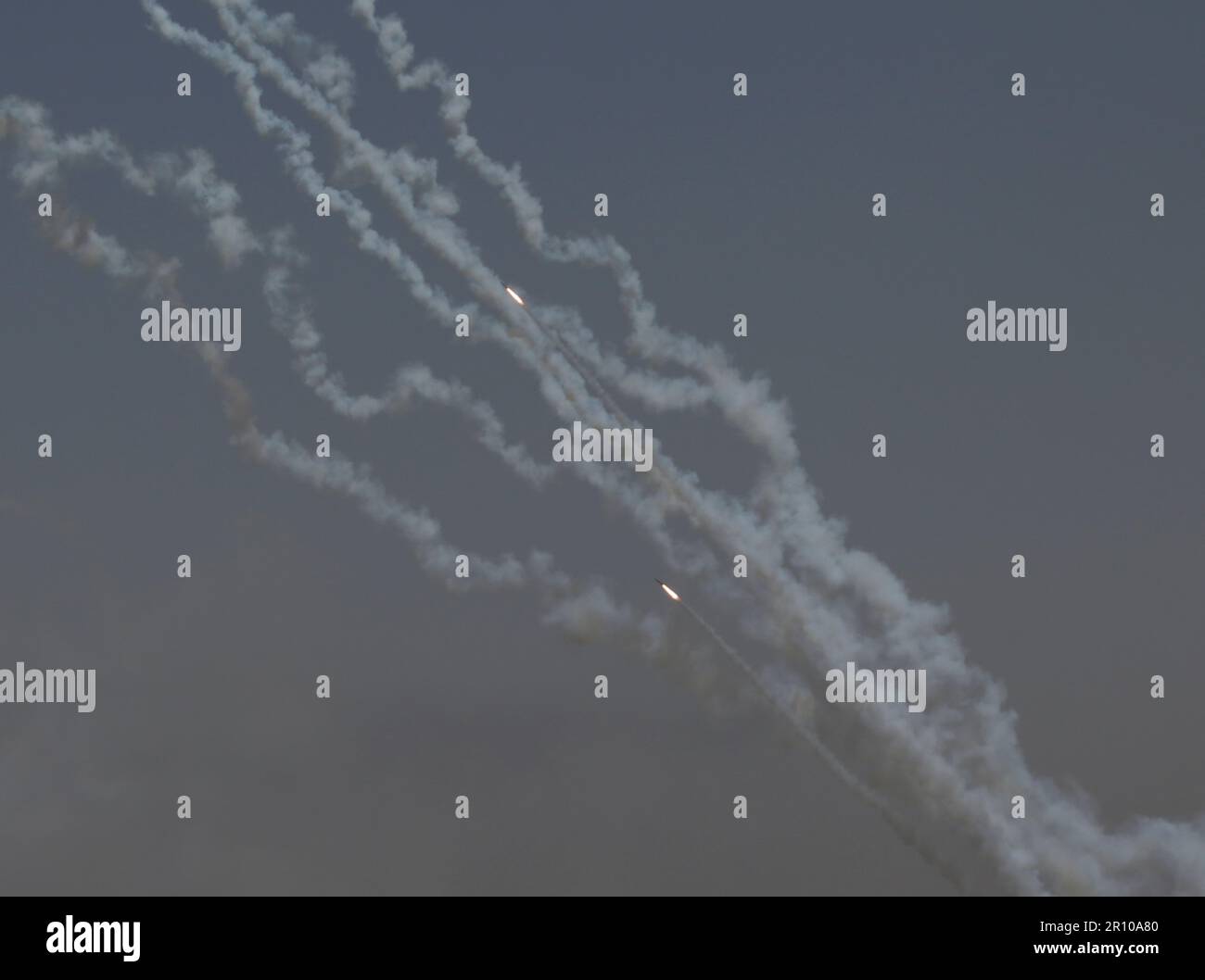 May 10, 2023, Gaza City, The Gaza Strip, Palestine: Rockets are fired ...