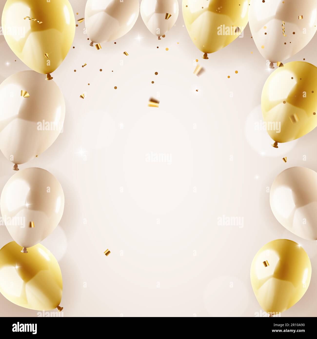 Colorful balloons Birthday background. Vector Illustration EPS10 Stock ...