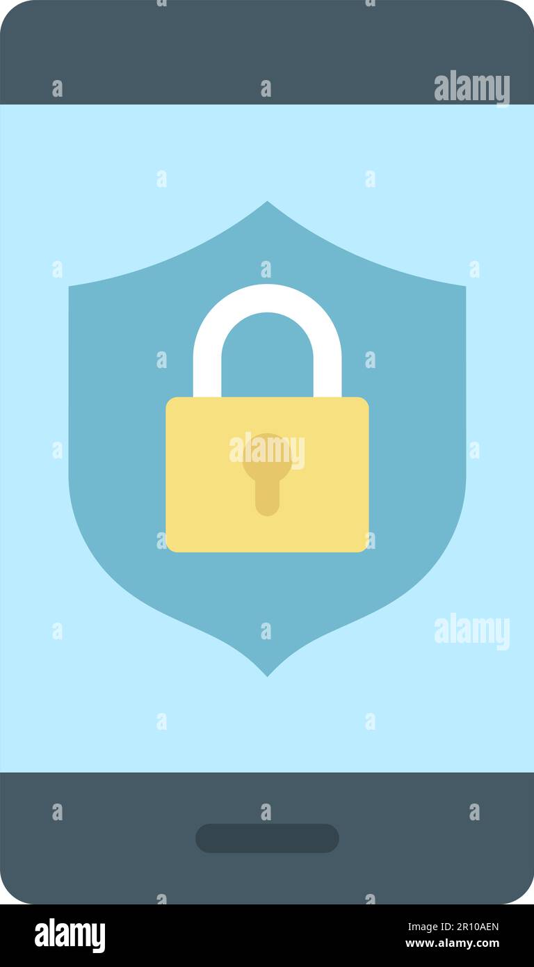 Secure Device Icon Vector Image Suitable For Mobile Apps Web Apps And Print Media Stock Vector