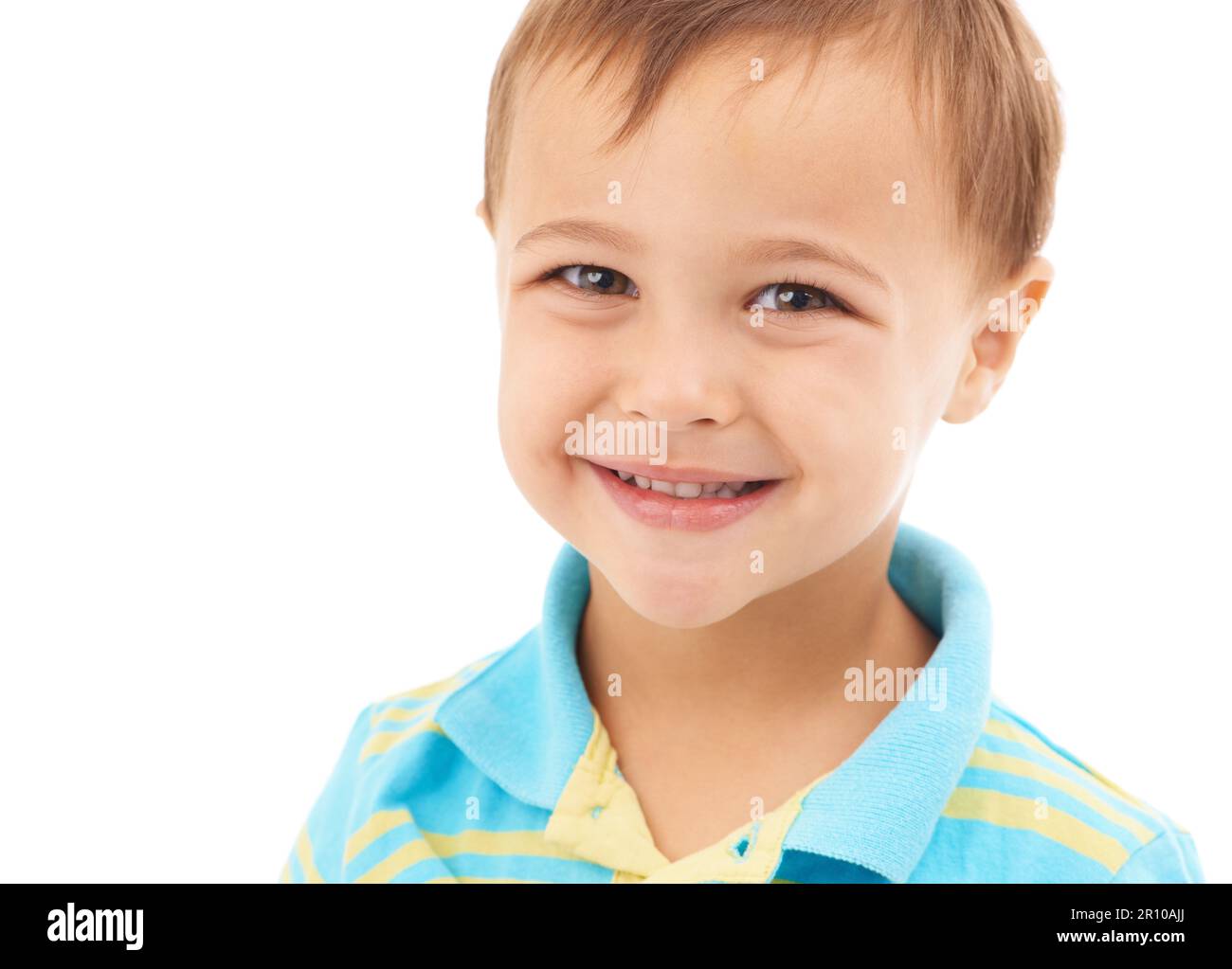 One hundred percent adorable. Cropped studio portrait of a cute young ...