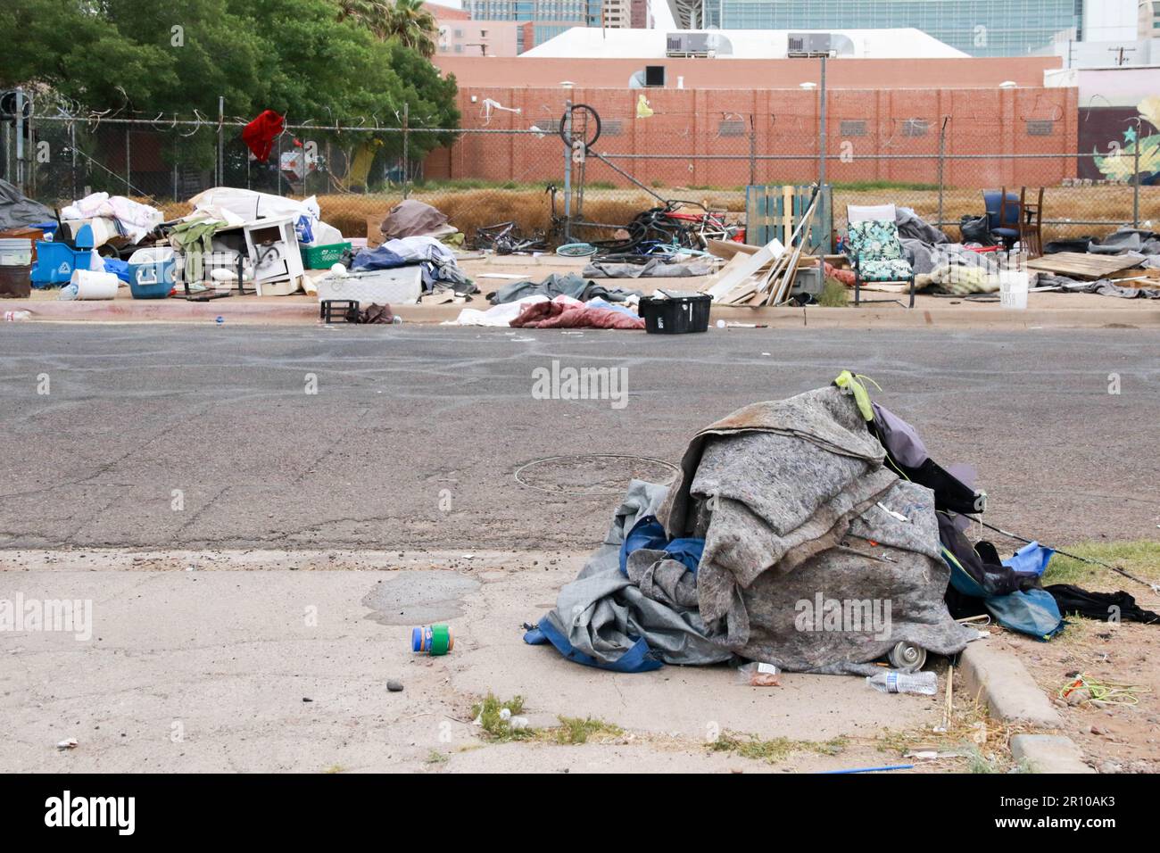 The city of Phoenix begins cleanup in ‘The Zone', a downtown Phoenix homeless encampment in ...