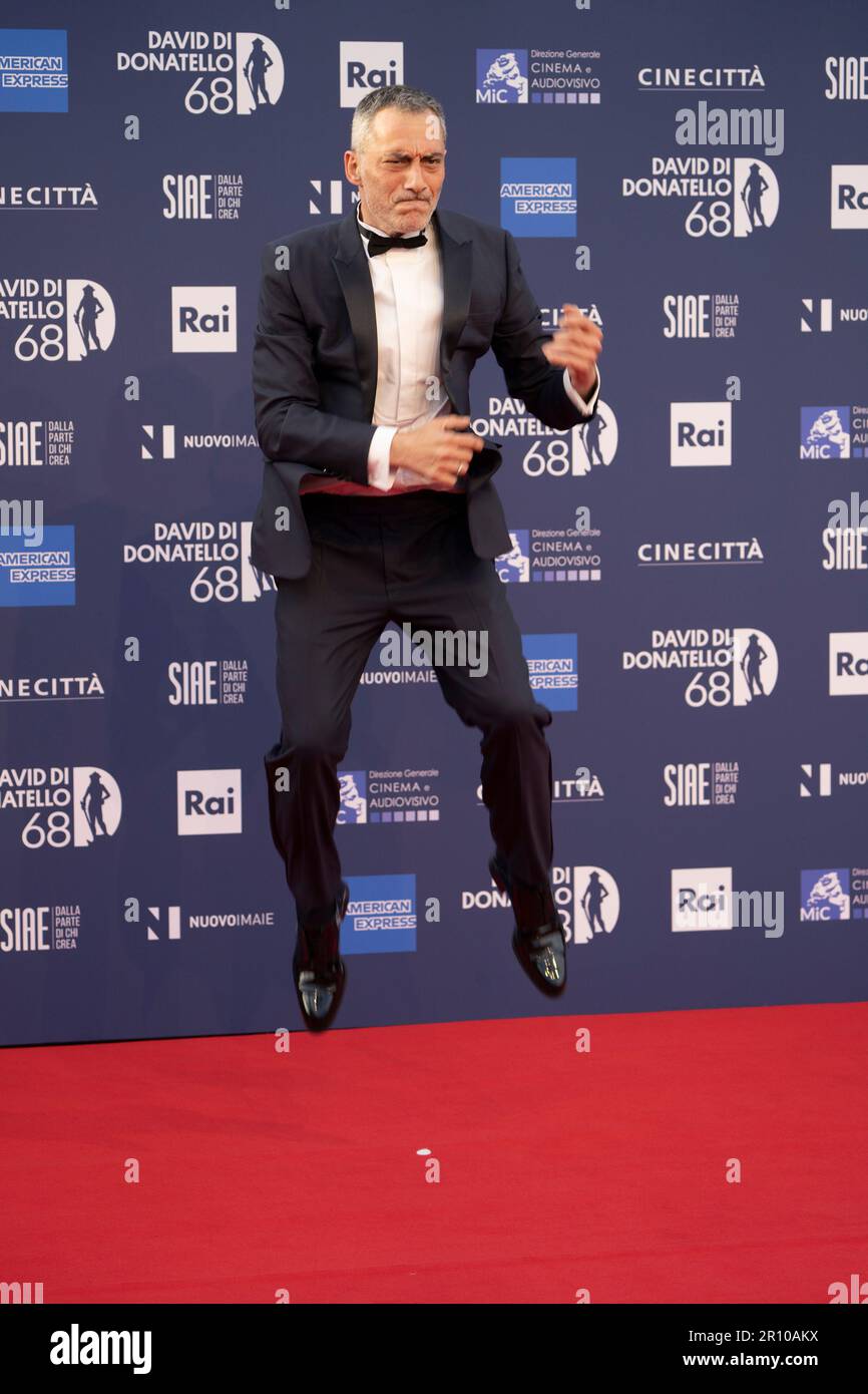 Rome, Italy, May 10, 2023 - Filippo Timi attends the red carpet for the ...