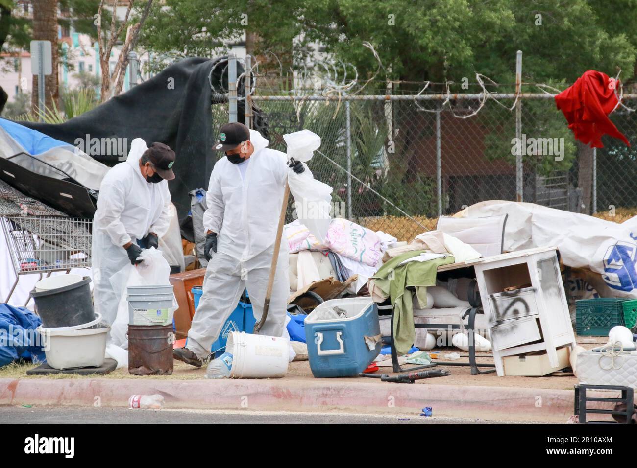 The city of Phoenix begins cleanup in ‘The Zone', a downtown Phoenix homeless encampment in ...