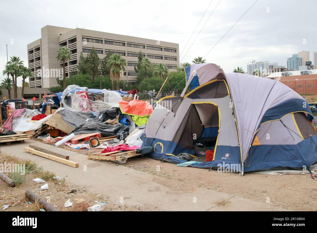 The city of Phoenix begins cleanup in ‘The Zone', a downtown Phoenix homeless encampment in ...