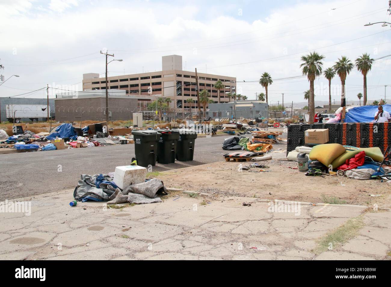 The city of Phoenix begins cleanup in ‘The Zone', a downtown Phoenix homeless encampment in ...