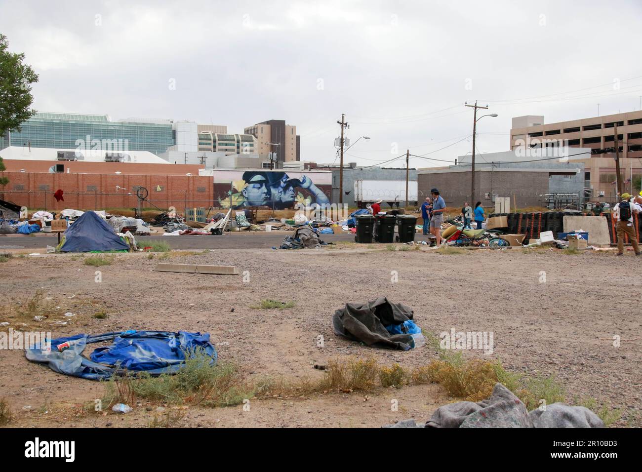 Homeless encampment phoenix hi-res stock photography and images - Alamy