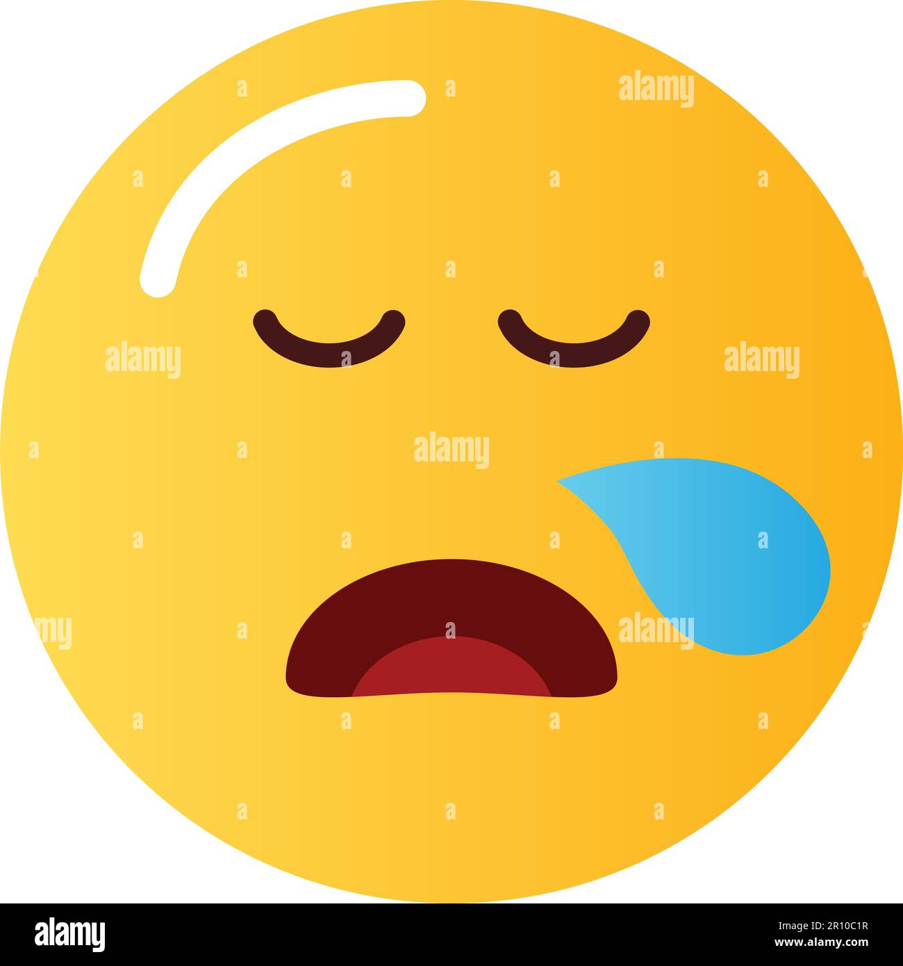 Sleepy Face icon vector image. Suitable for mobile apps, web apps and ...