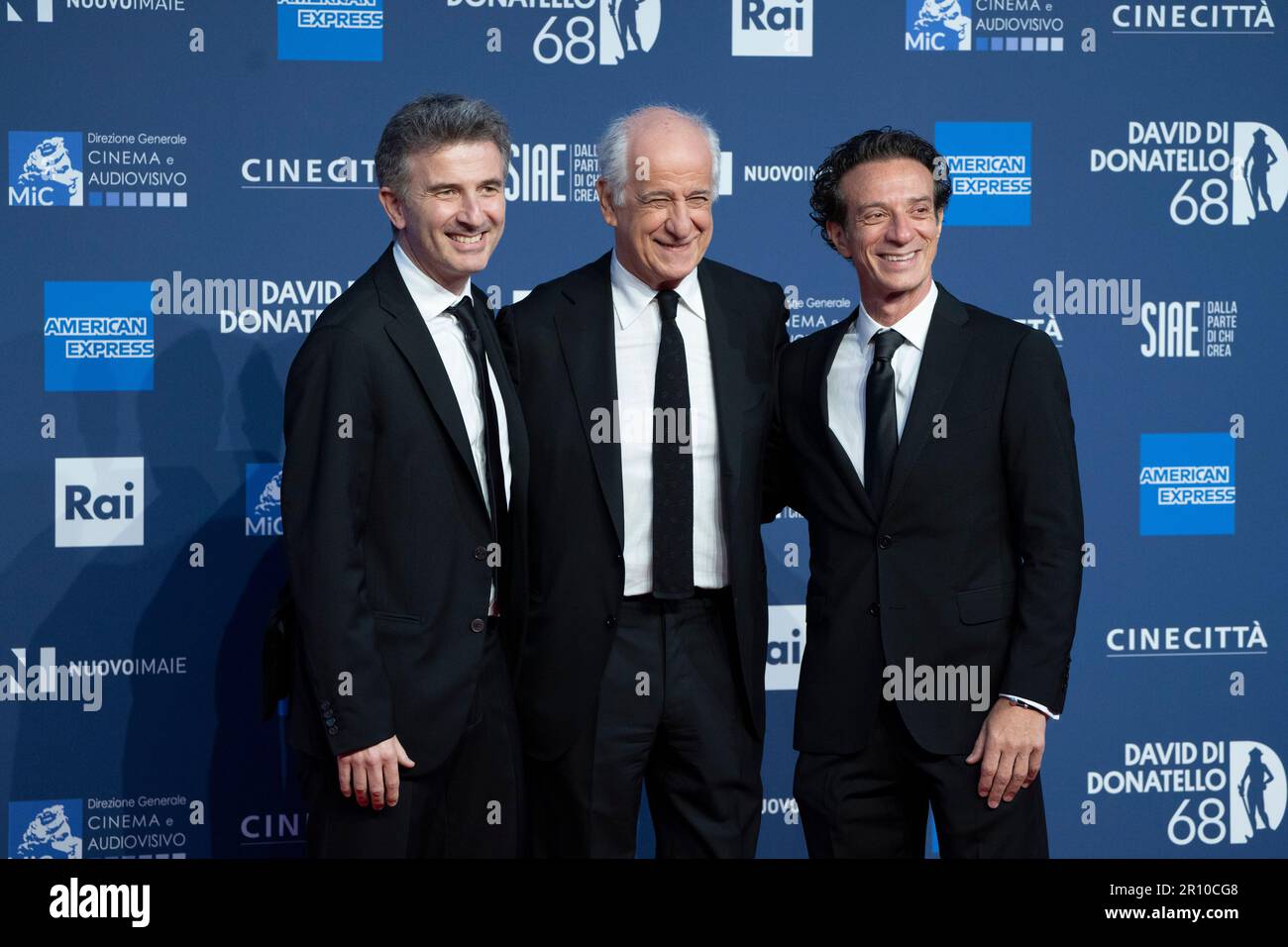 Rome, Italy, May 10, 2023 - Toni Servillo with Ficarra e Picone attends ...