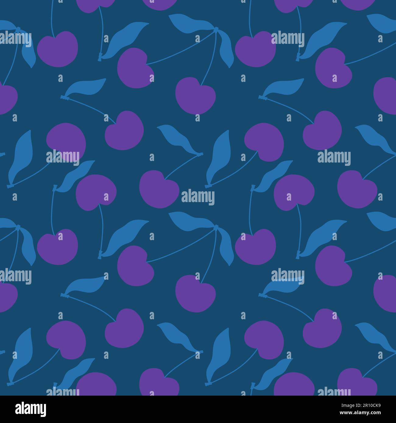 Cartoon summer fruit seamless cherry pattern for wrapping paper and ...