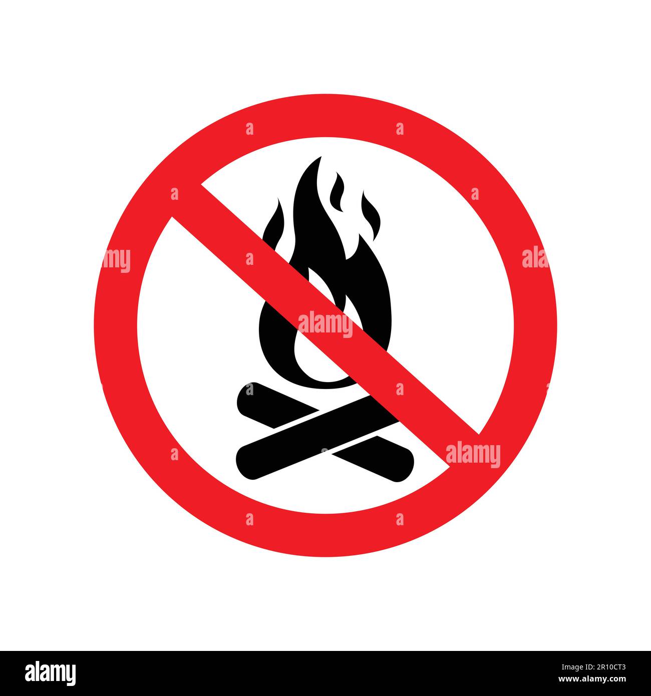 fire flame simple icon symbol vector isolated on white background Stock ...