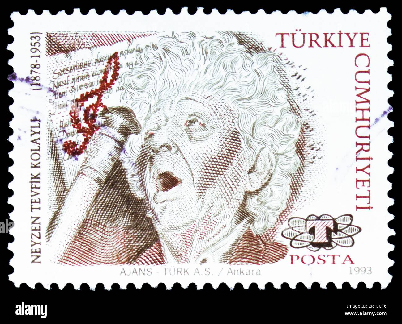 MOSCOW, RUSSIA - APRIL 08, 2023: Postage stamp printed in Turkey shows ...