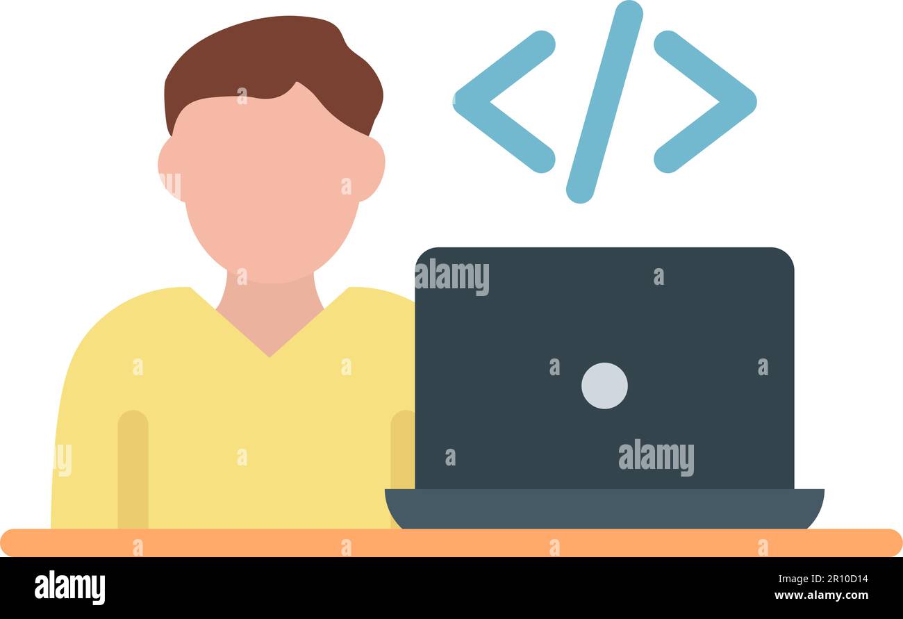 Software Developer icon vector image. Suitable for mobile apps, web apps and print media Stock ...