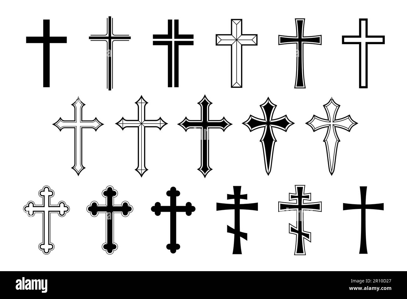 Large crucifix Stock Vector Images - Alamy