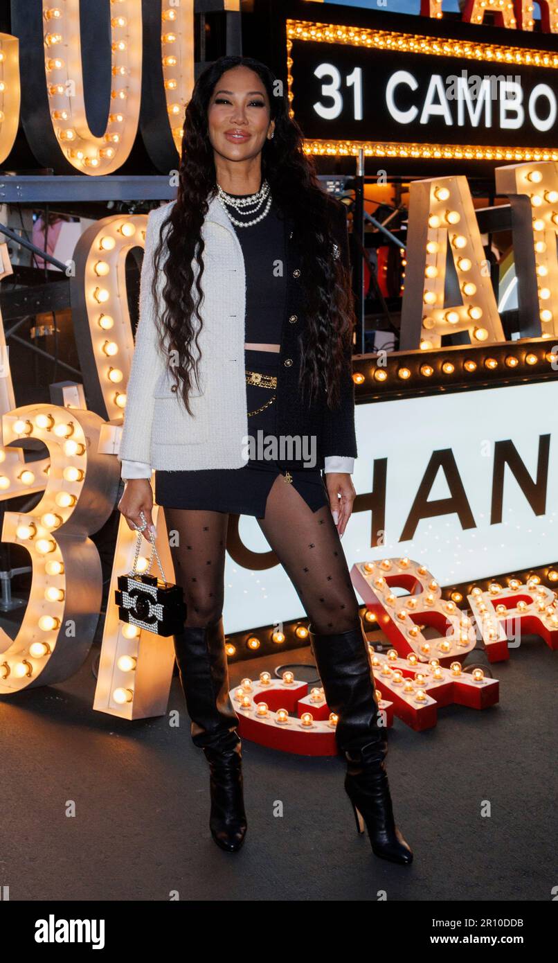 Kimora Lee Simmons arrives at the Chanel Cruise 2022/2023 Fashion Show on Tuesday, May 9, 2023 ...
