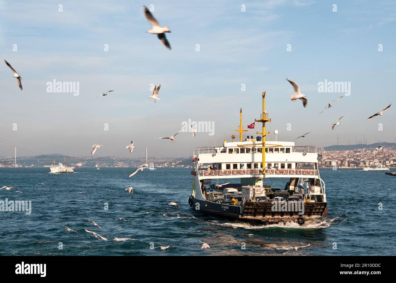 The journey on the ferry, which passes the Bopazi in the company of ...