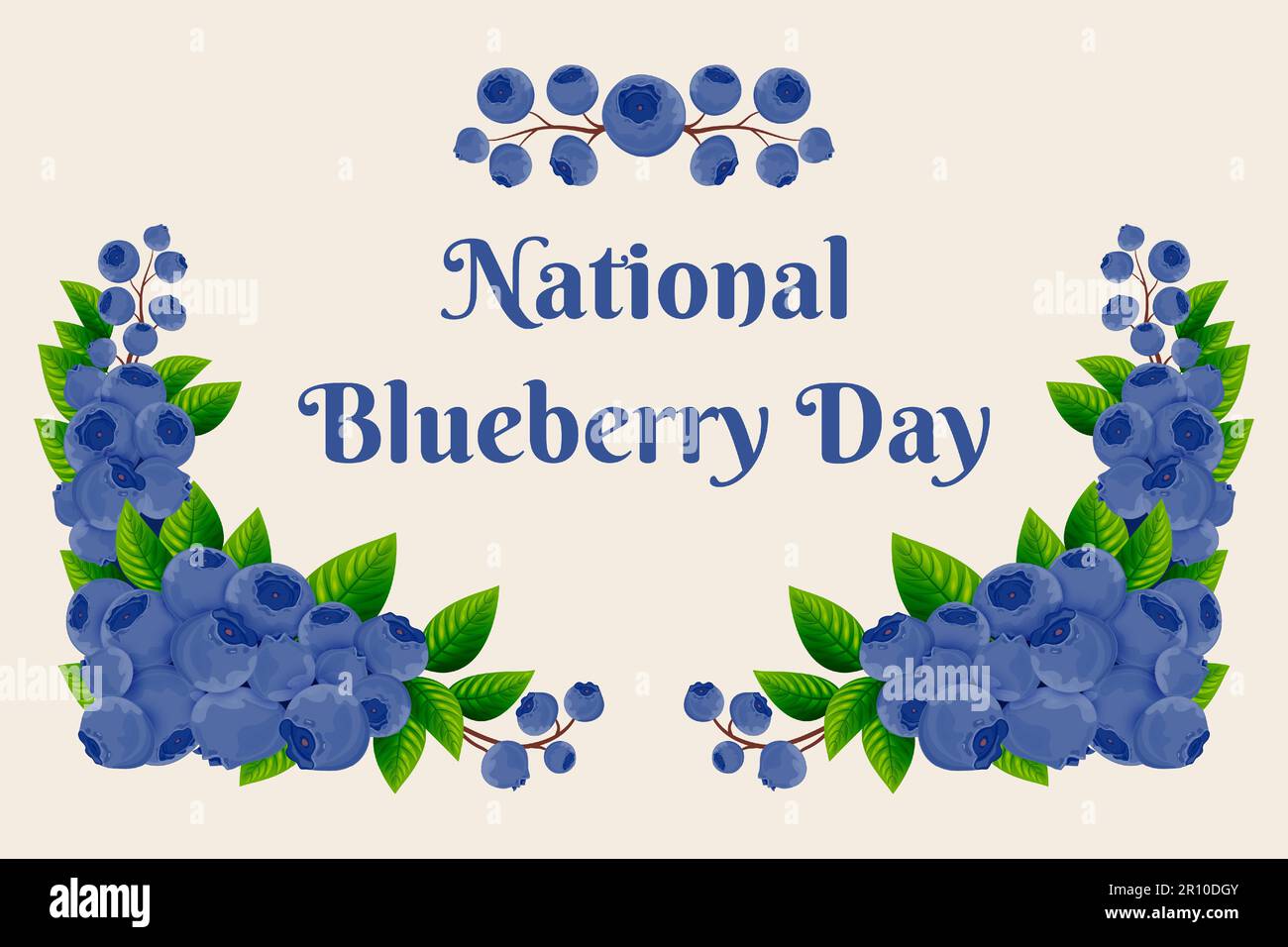 Celebrate National Blueberry Day with this vector illustration of a ...