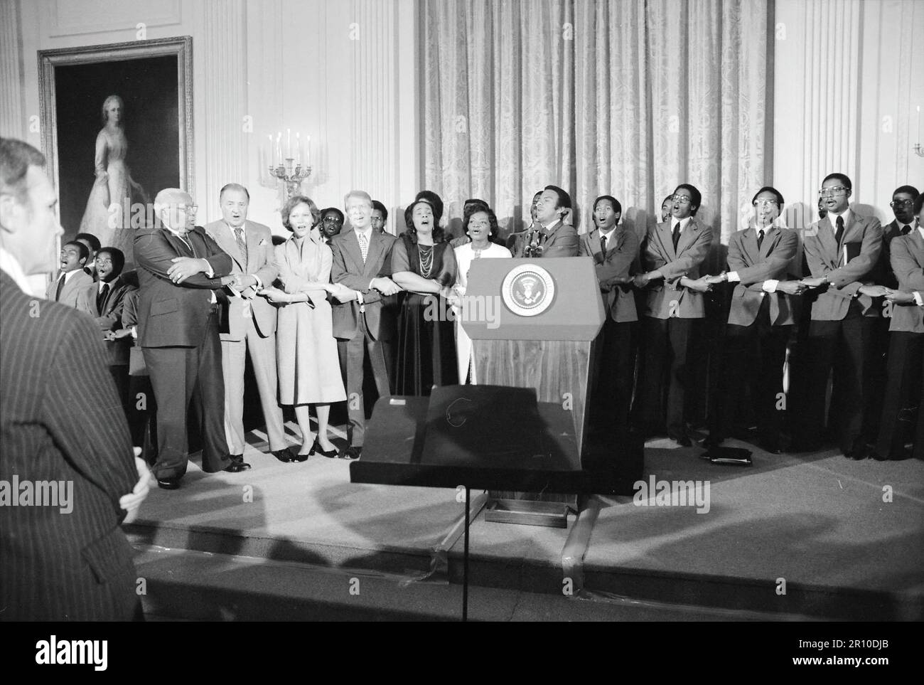 Jimmy Carter with Coretta Scott King, Martin Luther King, Sr. and other ...