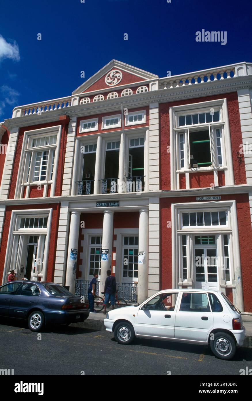 Castries St Lucia Bourbon Street Central Library Stock Photo - Alamy