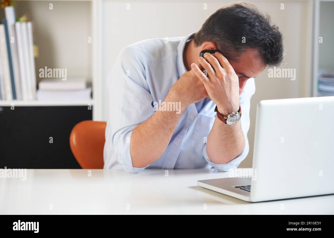 I cant talk right now...an office worker trying take a private call ...