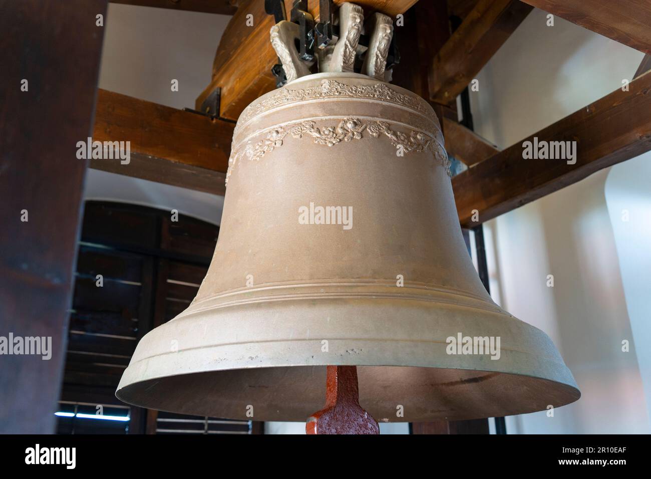 Old bell in a church tower Stock Photo - Alamy